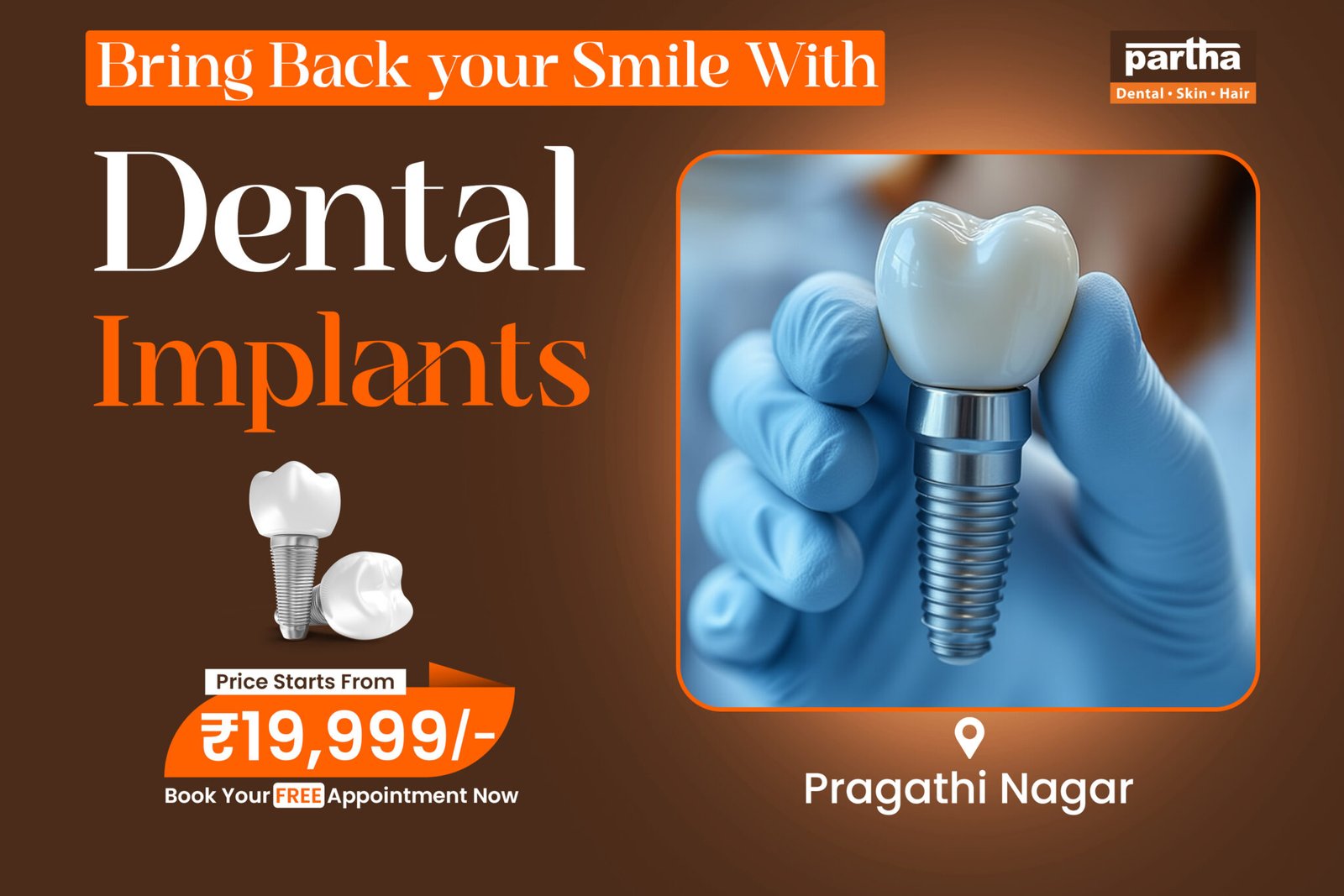 Dental Implants In Pragathi Nagar, Hyderabad – Starts At 19,999
